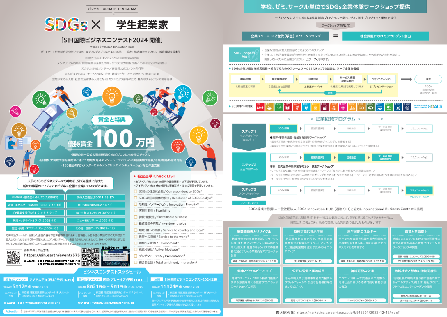 SIH国際ビジネスコンテスト2024 | 一般社団法人 SDGs Innovation HUB